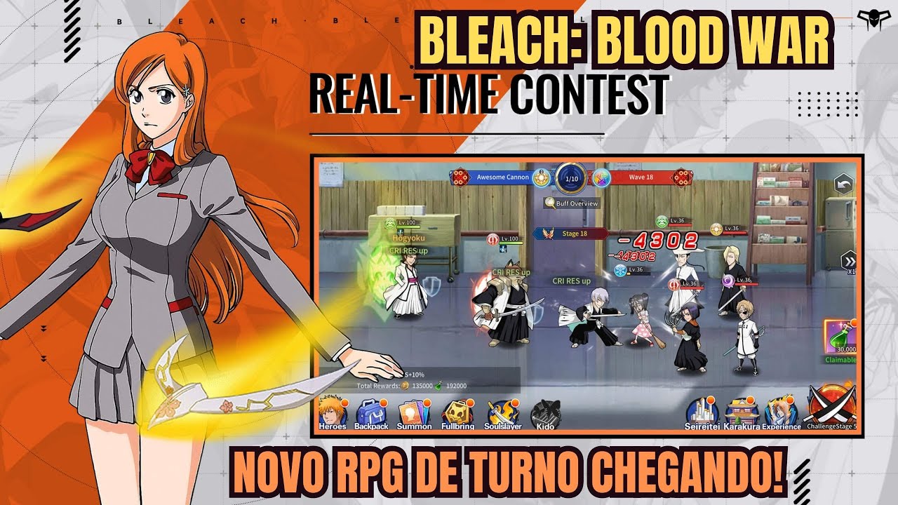 ⭐TODAS AS CLASSES E ELEMENTOS DE BLEACH: BLOOD WAR NOVO RPG DE TURNO ...
