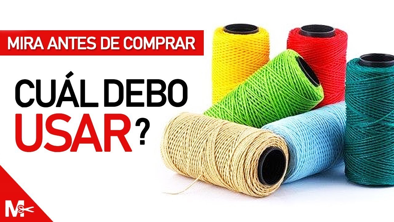 TIPOS DE HILO para coser ¿Cuál tengo que usar? 🧵 - YouTube