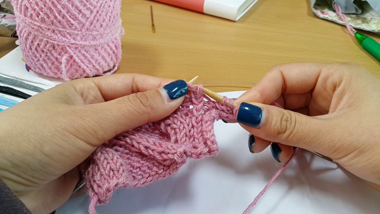 cdi (central double increase) 2way 두방법- american knitting 아메리칸니팅 - YouTube