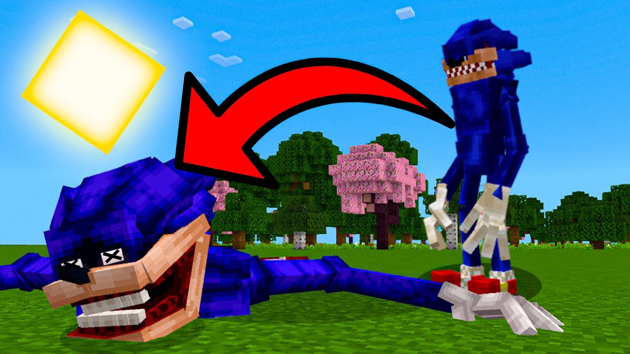 NEW Shin Sonic VS OLD Shin Sonic IN MINECRAFT PE - YouTube