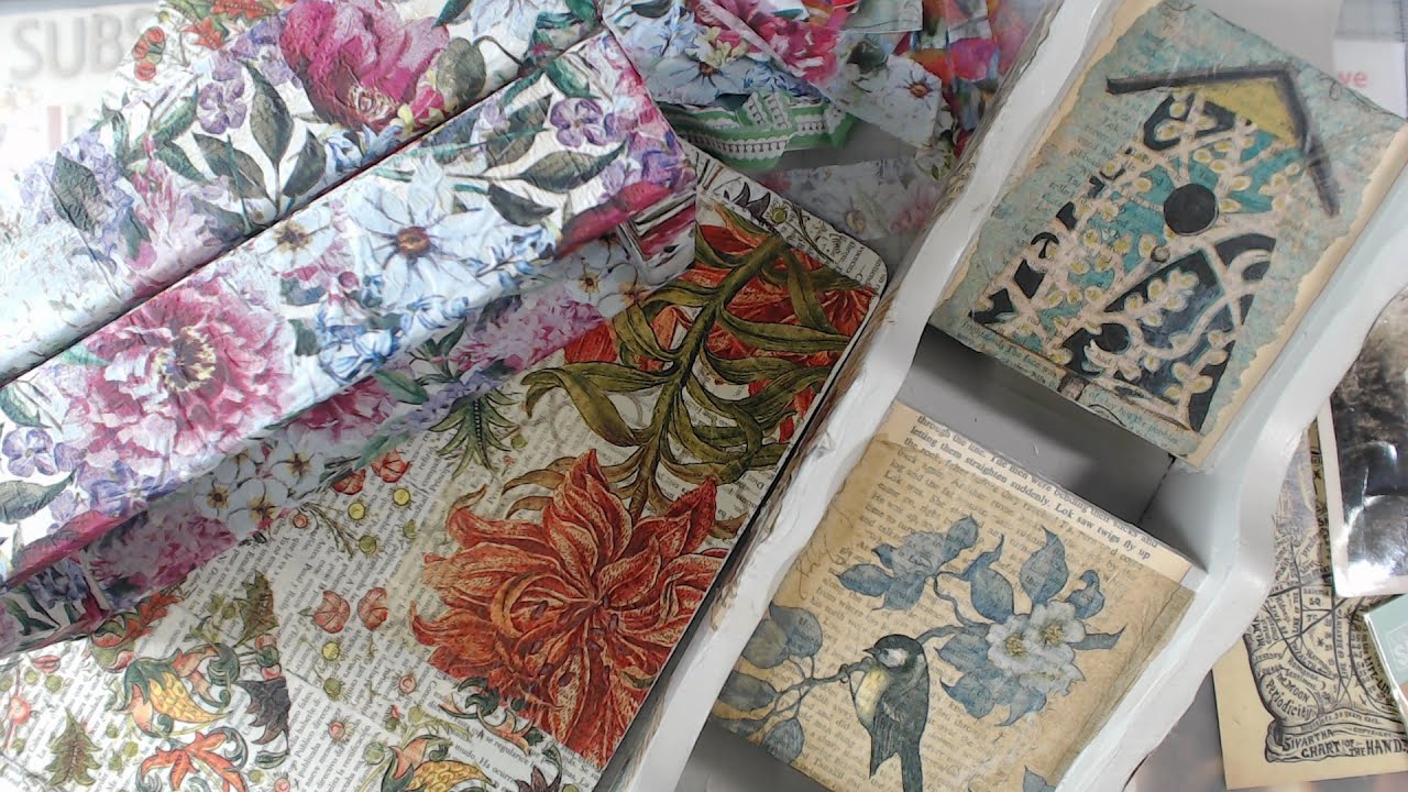 Collage and Decoupage Part 2 - YouTube