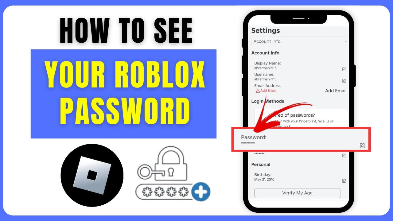 How to Find Roblox Password if you forget it | See ROBLOX Password ...