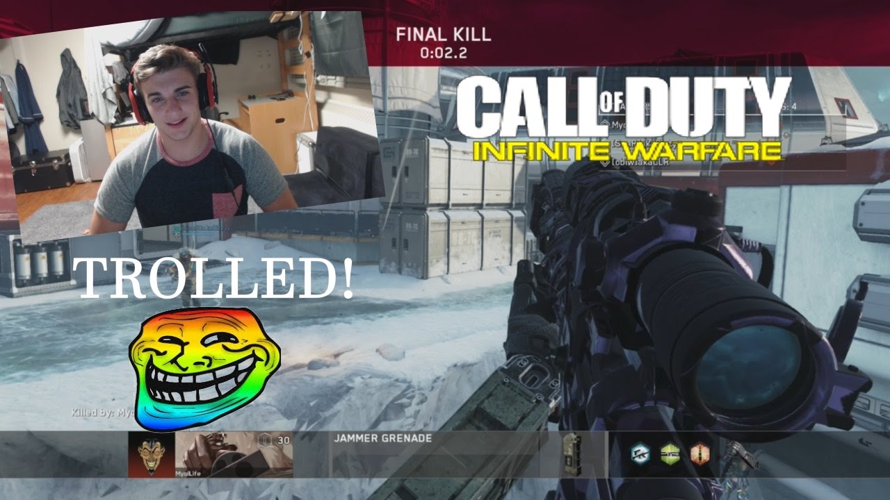TROLLED BY INFINITE WARFARE! (Call of Duty Trickshotting Gameplay ...