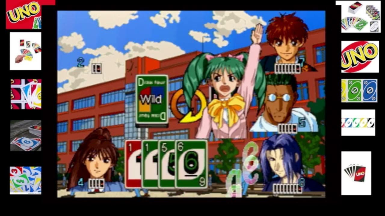 Uno DX 5 Player 1 Round Game - YouTube