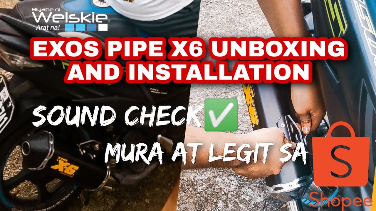 EXOS Pipe X6 Mio i 125|Soul i 125|M3|Click|Beat|Sporty|Soulty UNBOXING ...