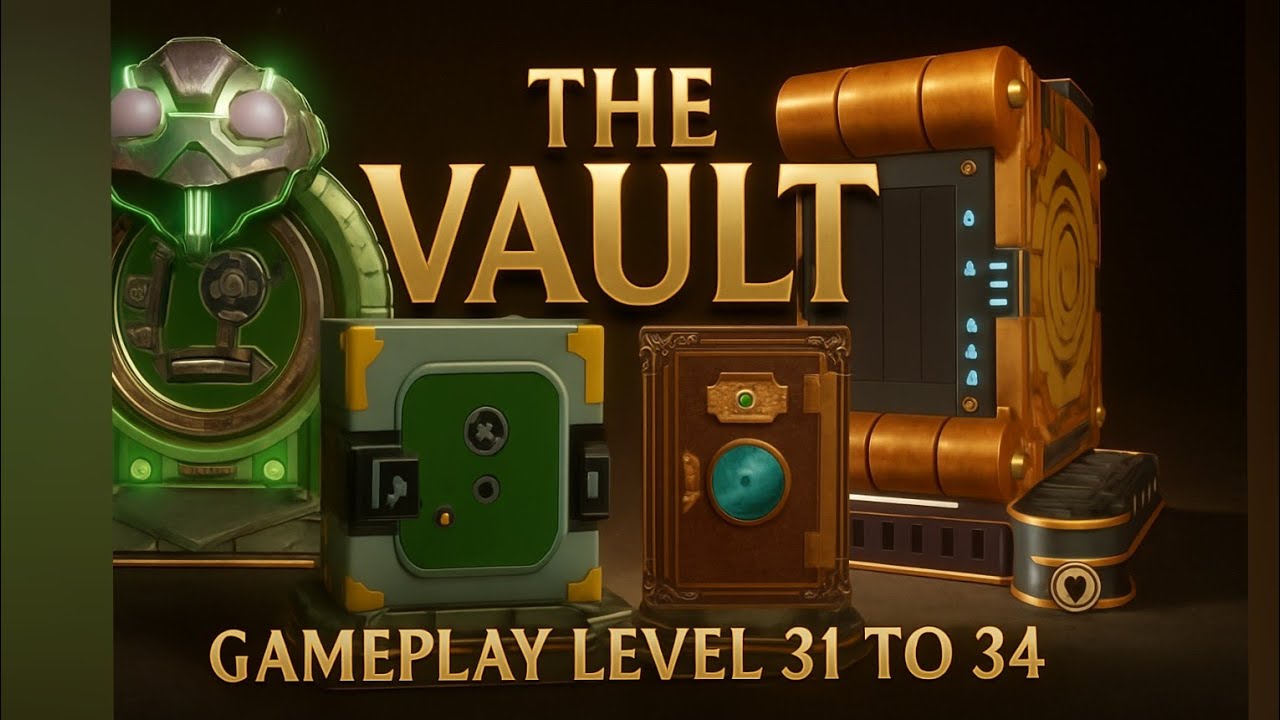 The Vault Gameplay Levels 31-34 | Challenging Puzzle Vaults Unlocked ...