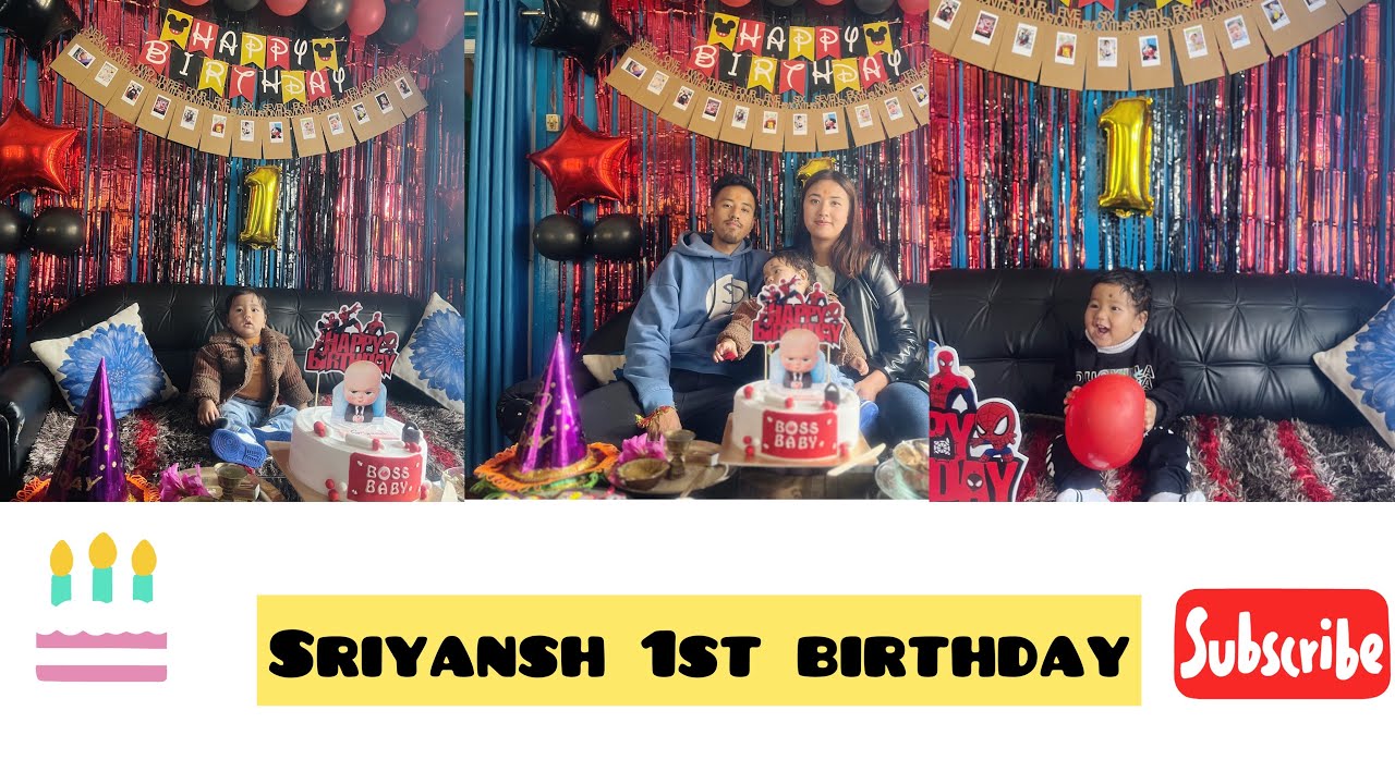 Sriyansh 1st Birthday celebration🎈🎈🎈 | Happy Birthday | - YouTube