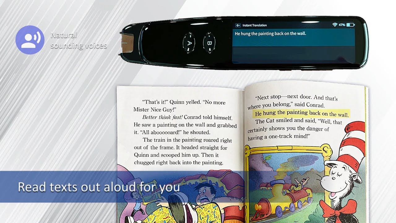 The WorldPenScan Go dyslexia reading pen reads text aloud for you ...