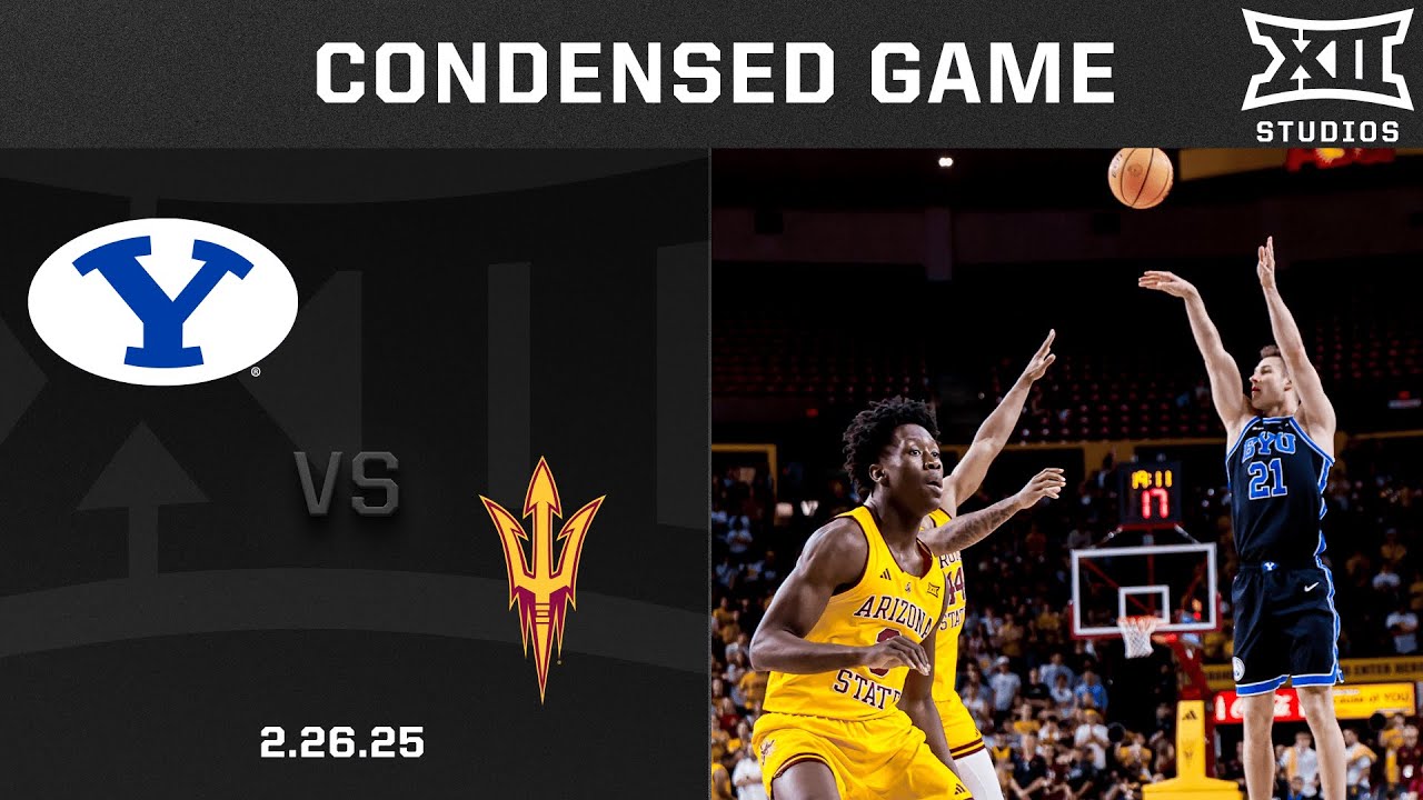 #25 BYU vs. Arizona State Condensed Game | 2024-25 Big 12 Men's ...
