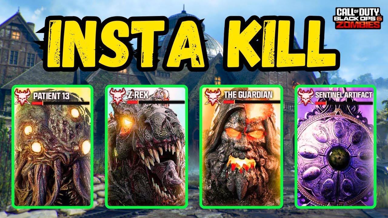 MATA de INSTA KILL a TODOS los JEFES FINALES de los EE de BLACK OPS 6 ...