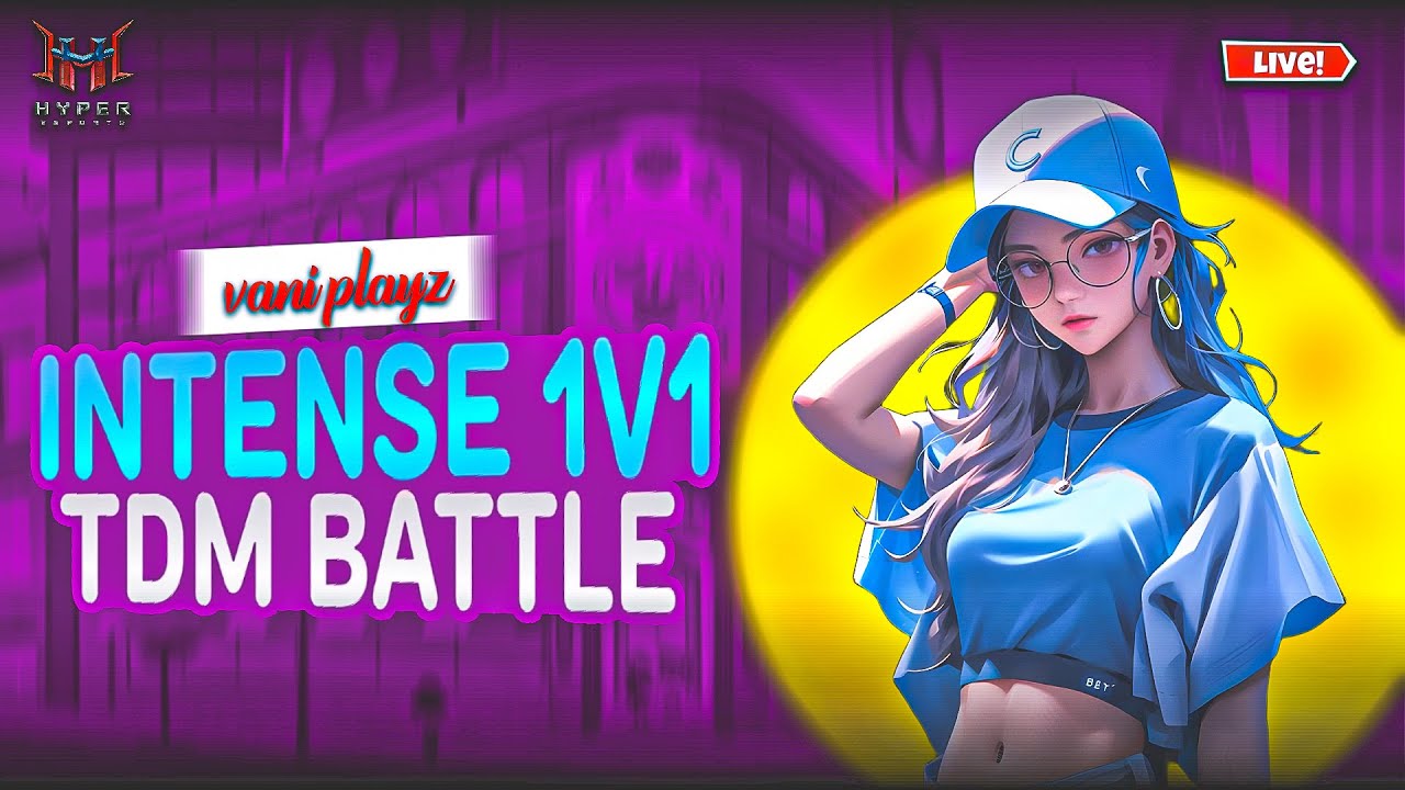 BGMI 1v1 TDM LIVE || BGMI LIVE CUSTOM ROOMS || GIRL GAMER || Vani Playz ...