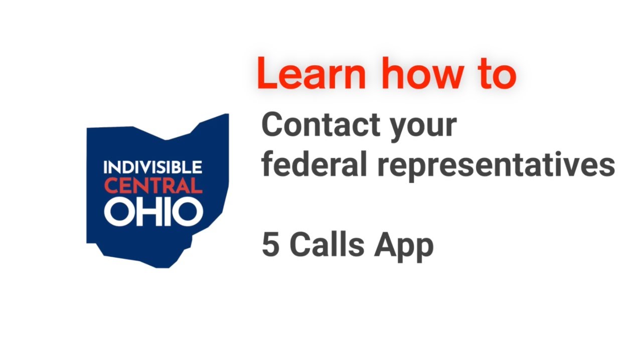 Contact federal representatives using the 5 Calls App - YouTube