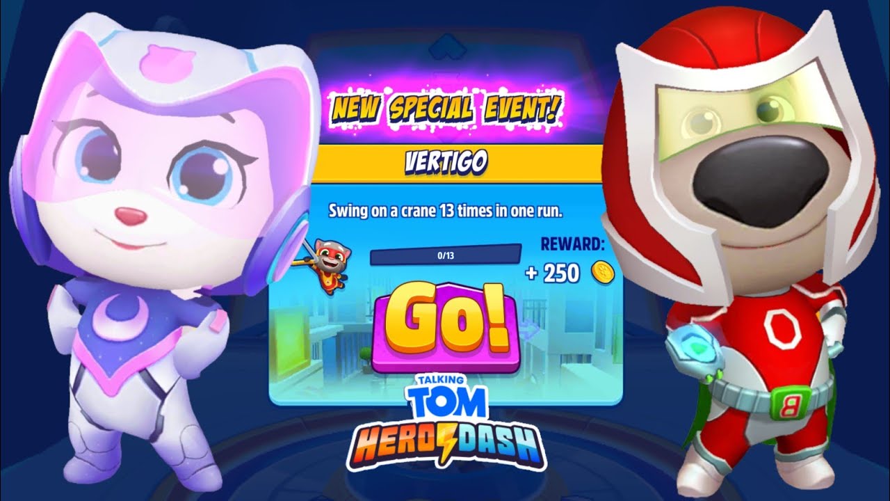 Talking Tom Hero Dash - Angela, Ben - Daily Missions Completed - Full ...