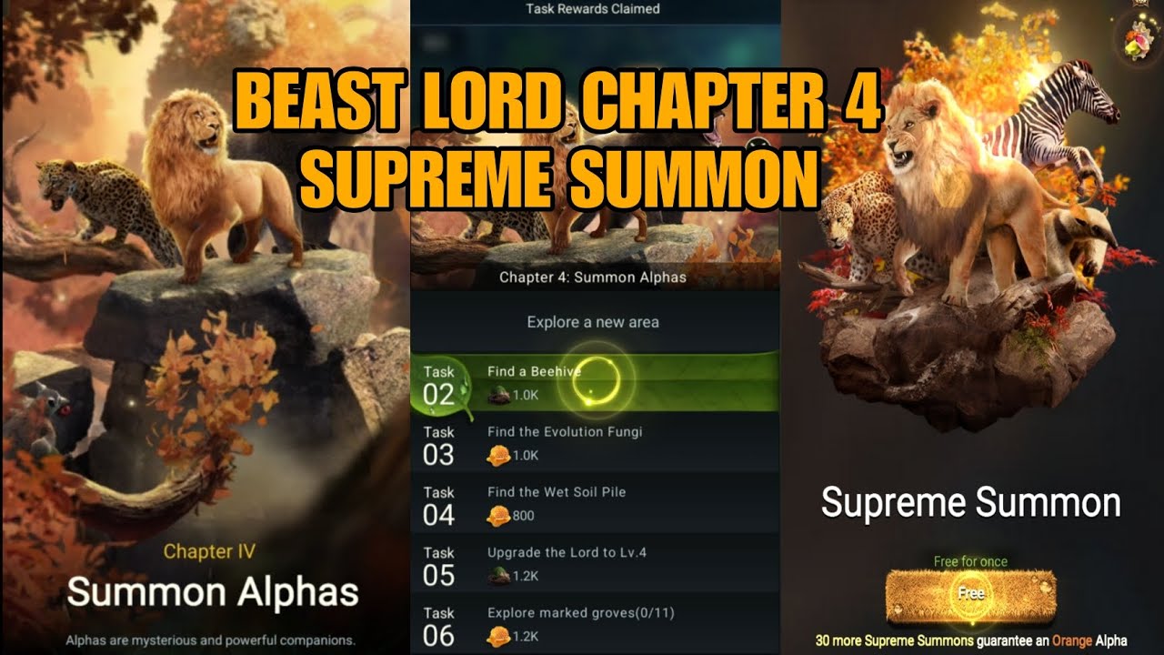 BEAST LORD CHAPTER 4 : SUPREME SUMMON ! HOW TO PLAY ?? #beastlord # ...