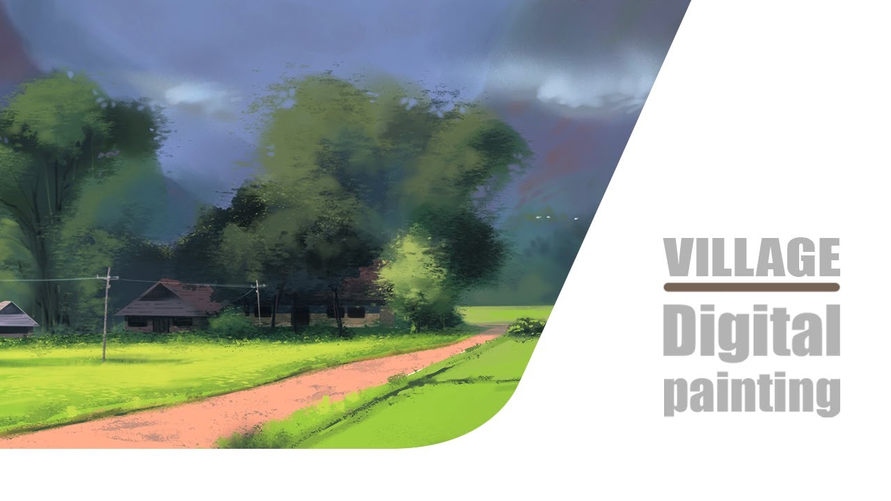 Digital Art - Village - YouTube