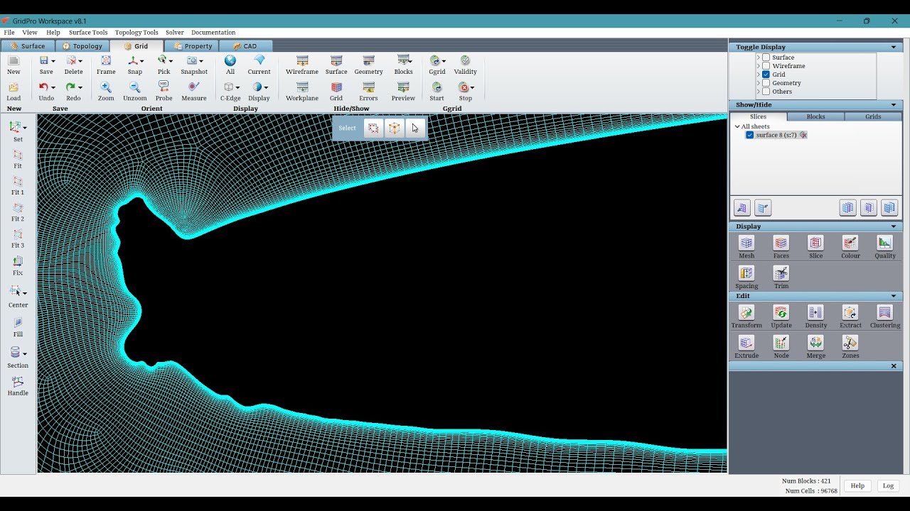 Meshing Airfoil with Icing - YouTube