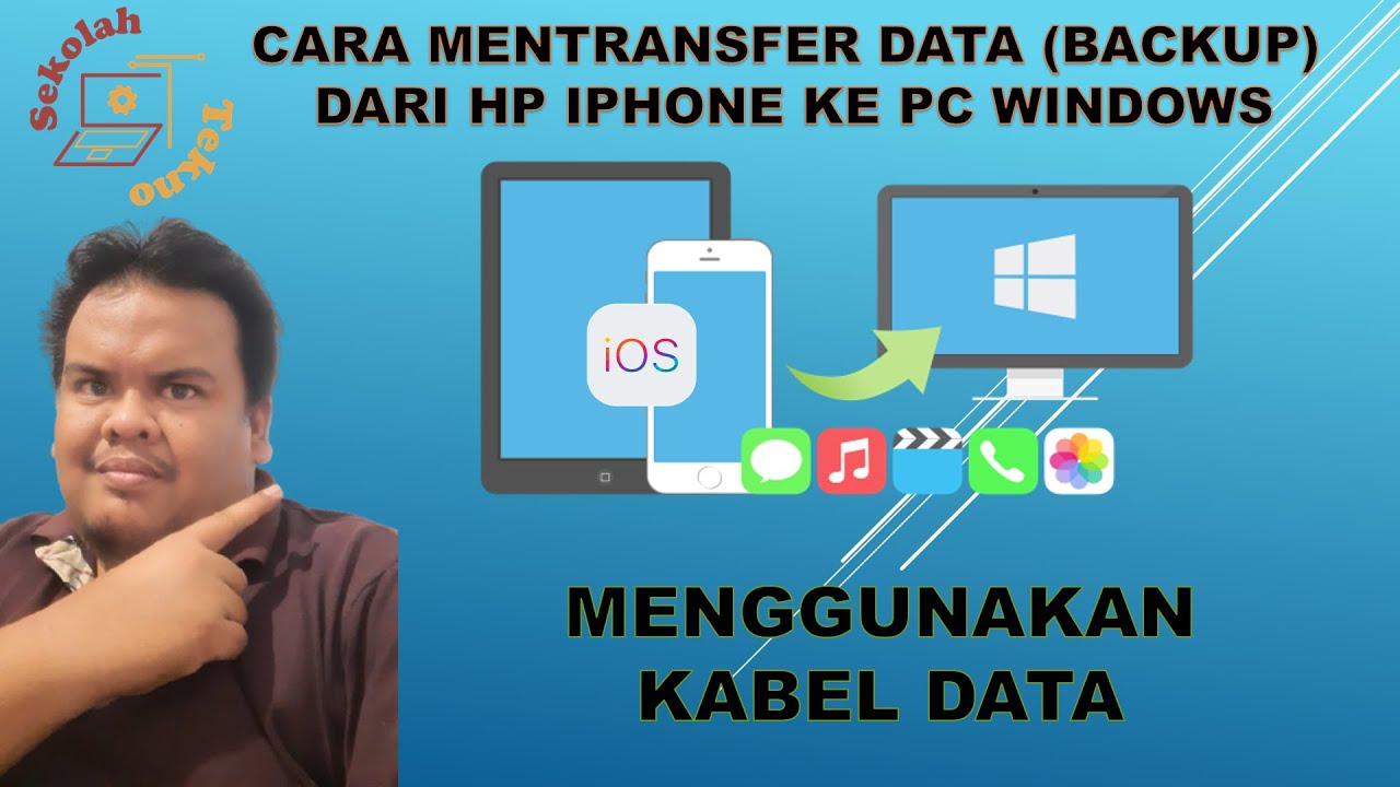 How to Transfer Data (BackUp) from iPhone to Windows PC, Using Data ...