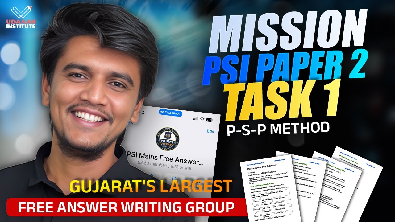 Mission PSI Paper 2 Daily Tasks Day 1 | PSP Method | Step by Step ...