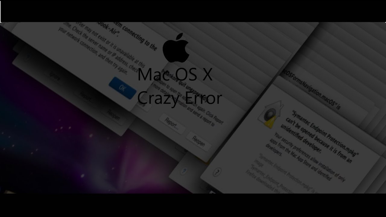 Mac OS X Crazy Error (Flimora) - YouTube