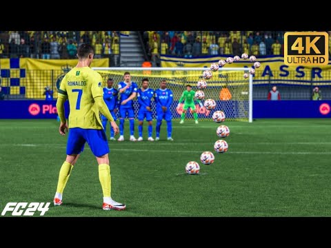 EA FC 24 - Knuckleball Free Kick Compilation 4K - YouTube