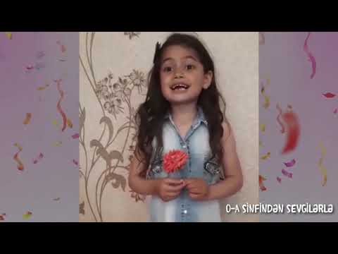 0 A sinfinin Şəlalə müəlliməni ad günü təbriki