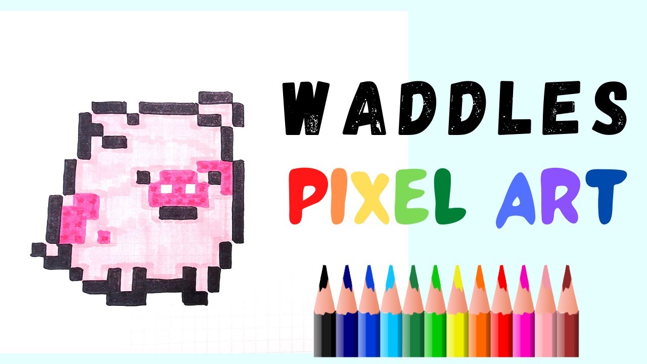 Pixel Art || How to Draw WADDLES THE PIG! - YouTube