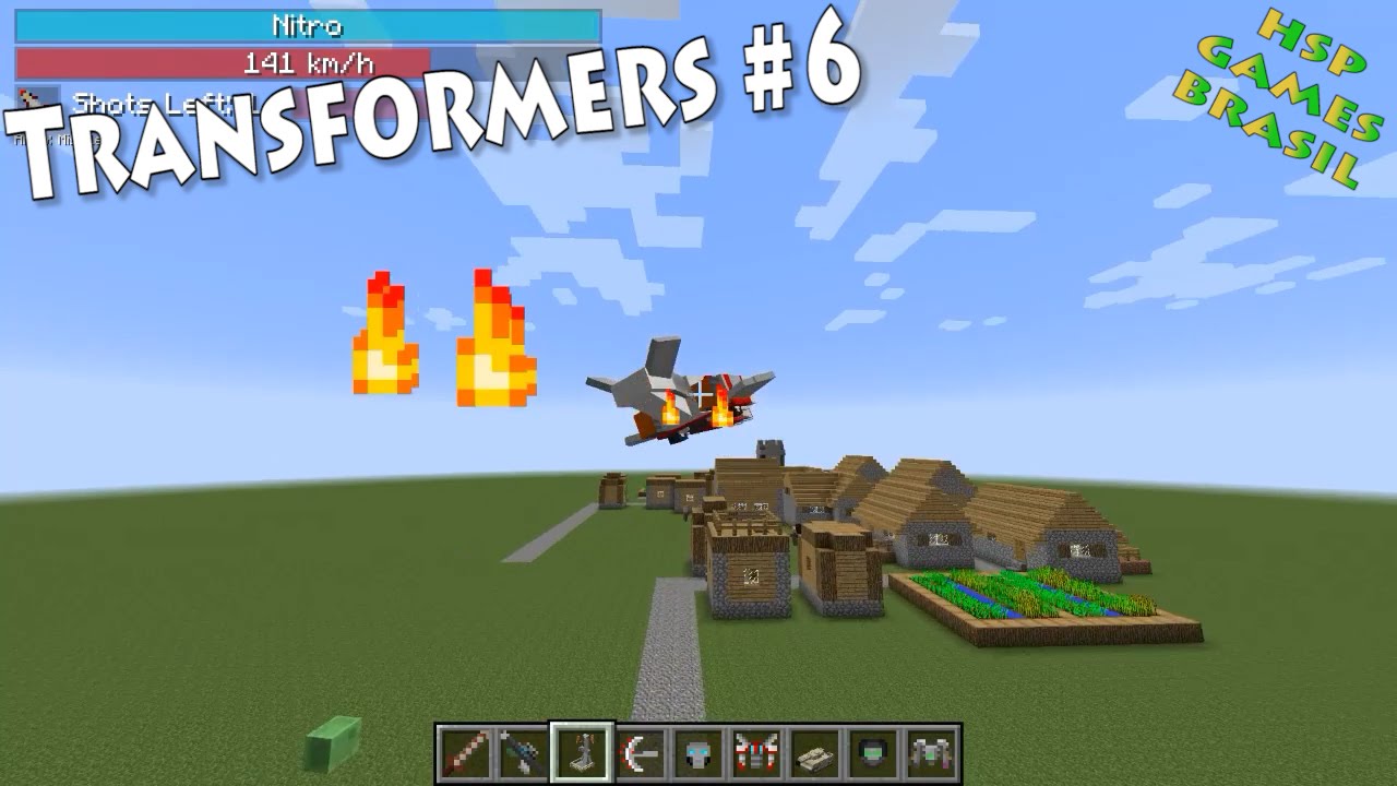 Ataque aéreo! Minecraft mod Transformers #6 - YouTube