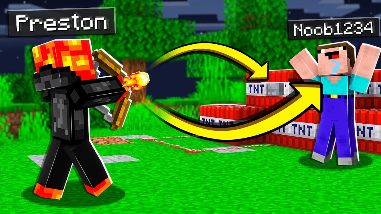 7 Unexpected Pranks on Noob1234 in Minecraft! *unpredictable* - YouTube