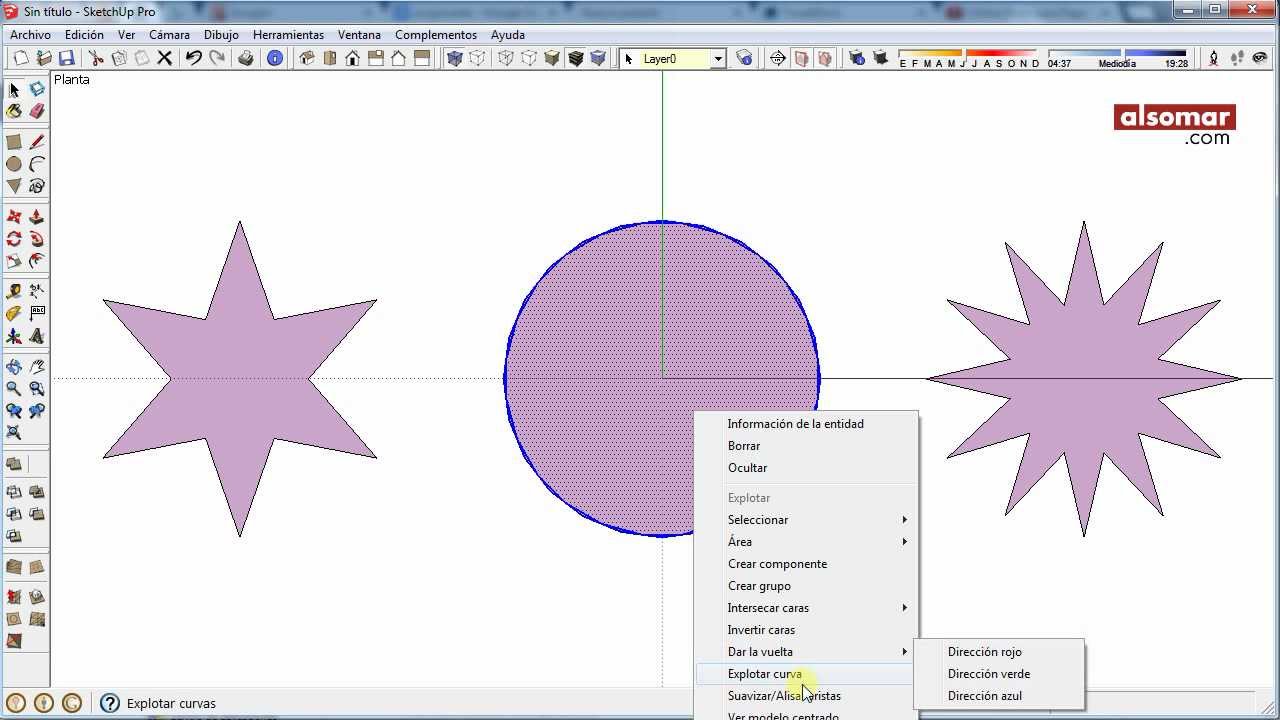 SketchUp Quick Tips! Star Polygons (Polígonos de estrella) - YouTube