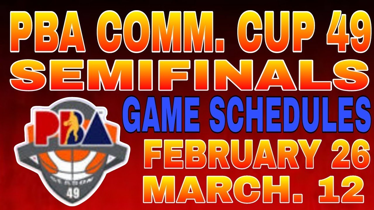 PBA Schedules - February 26 to March 12, 2025 | PBA Commissioners cup ...