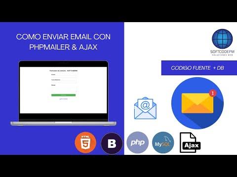 39. Como enviar Email con PHPMailer y AJAX. - YouTube