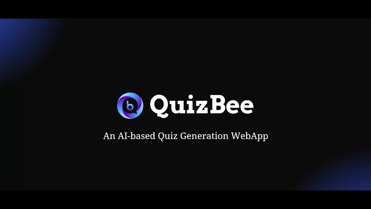 QuizBee - An AI based Quiz Generation Web Application - YouTube