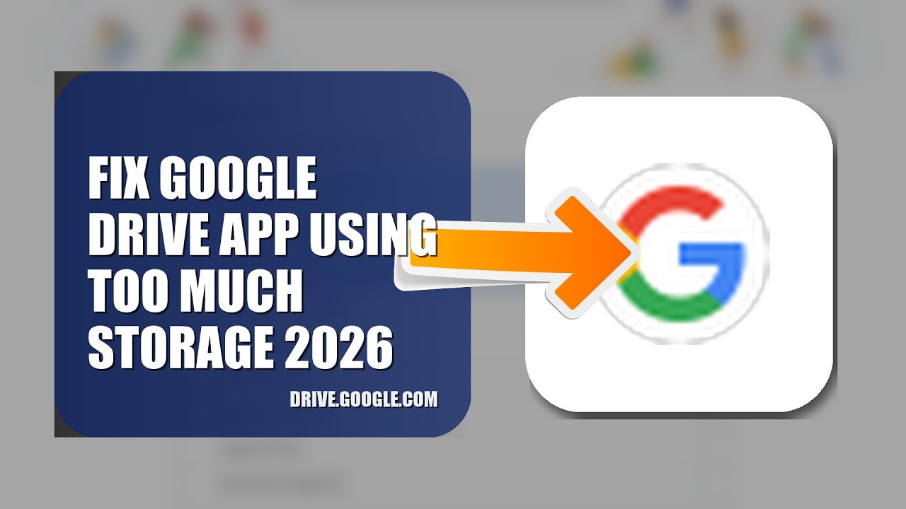 How To Fix Google Drive APP Using Too Much Storage 2026 - YouTube