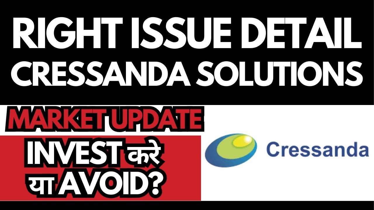 Cressanda Solution Right Issue • Cressanda Solution Breaking News • Dailystock - YouTube