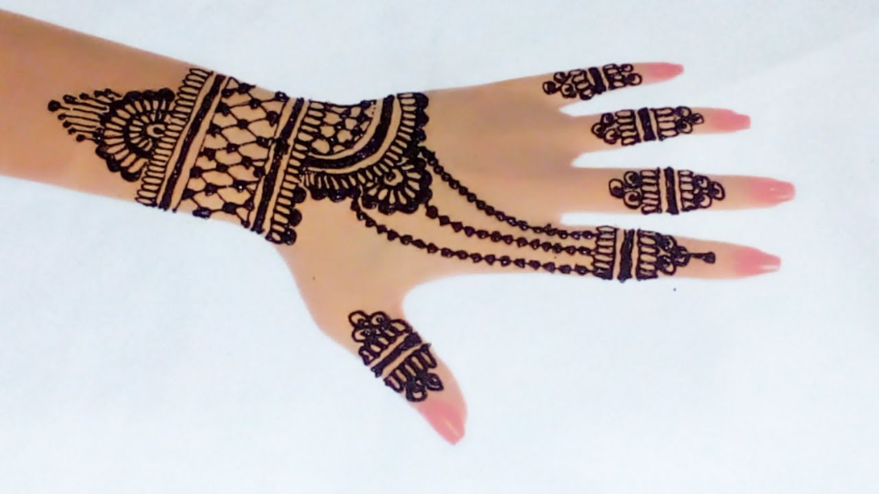 beautiful back hand mahindi Designs Eid special Mehandi Designs - YouTube