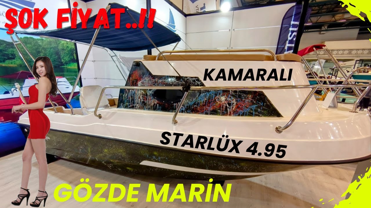 UYGUN FİYATLI Gözde Marin 4.95 Starlüx Kamaralı Tekne. #tekne #balıkavı ...