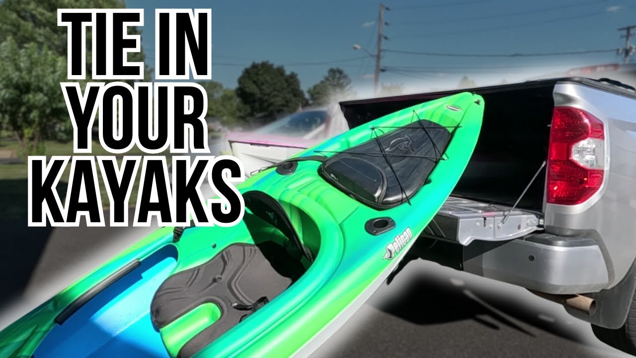 How to Load Kayaks in a Pickup Truck with a Tonneau Cover - YouTube
