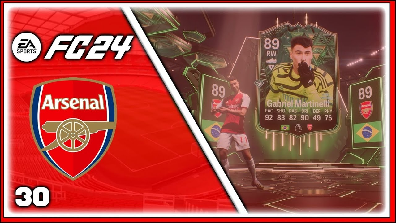 Taking Winter Wildcard Martinelli Into Champs - FC 24 Arsenal RTG - YouTube