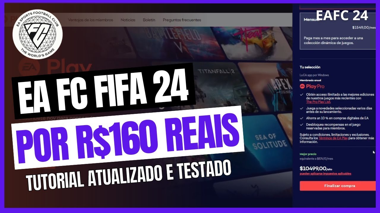 Compre EA FC FIFA 24 Ultimate por apenas 160 reais!! Tutorial ...