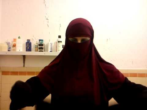 Hijab Niqab Puting on