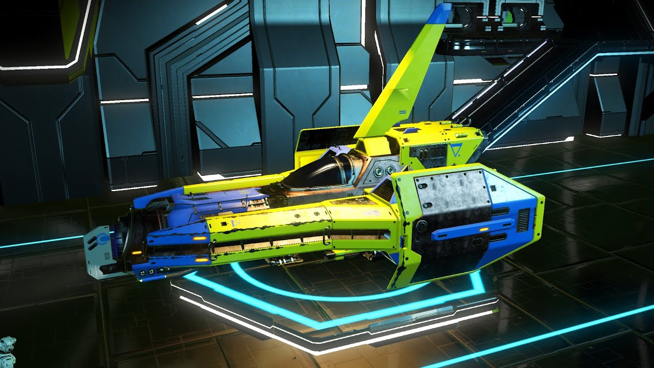 No Man's Sky - Kihar's Visionary Scanner A Class Ship Location - YouTube