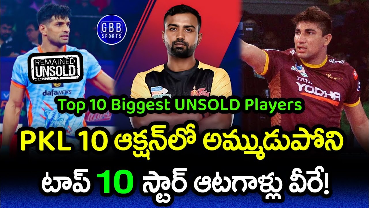Top 10 Biggest Unsold Players In PKL 10 Auction | Pro Kabaddi 10 Unsold ...