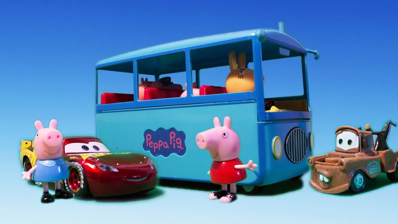 The Wheels on the Bus go round and round Peppa Pig - YouTube