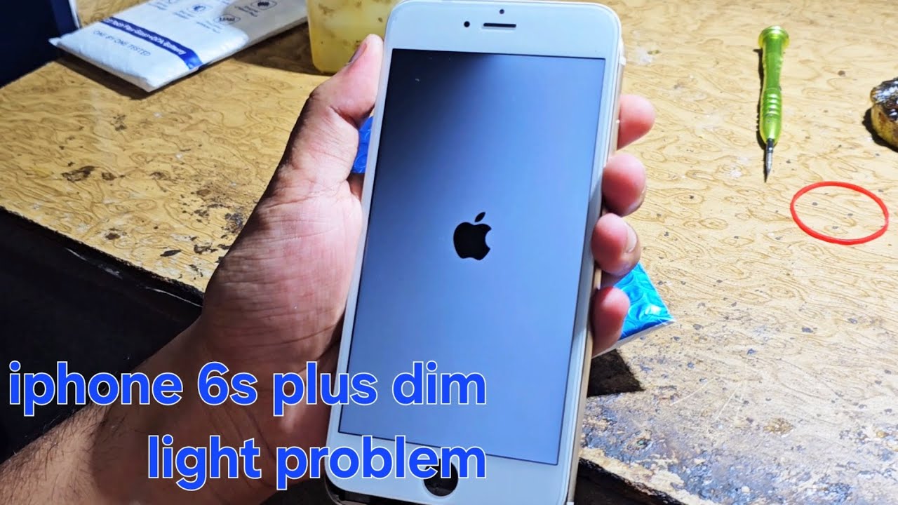 iphone 6s plus screen dim light problem only one jumper 100% solution - YouTube