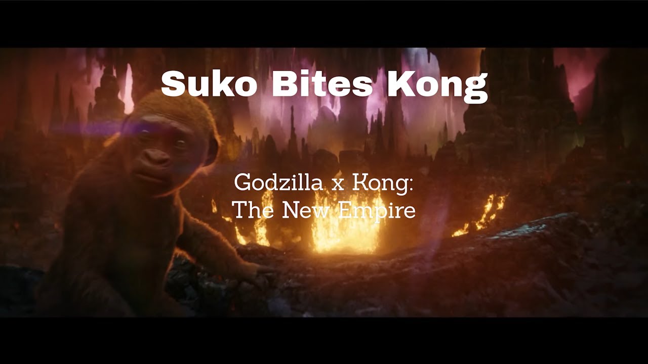 Godzilla x Kong: The New Empire Suko Bites Kong and New Kong Scenes ...
