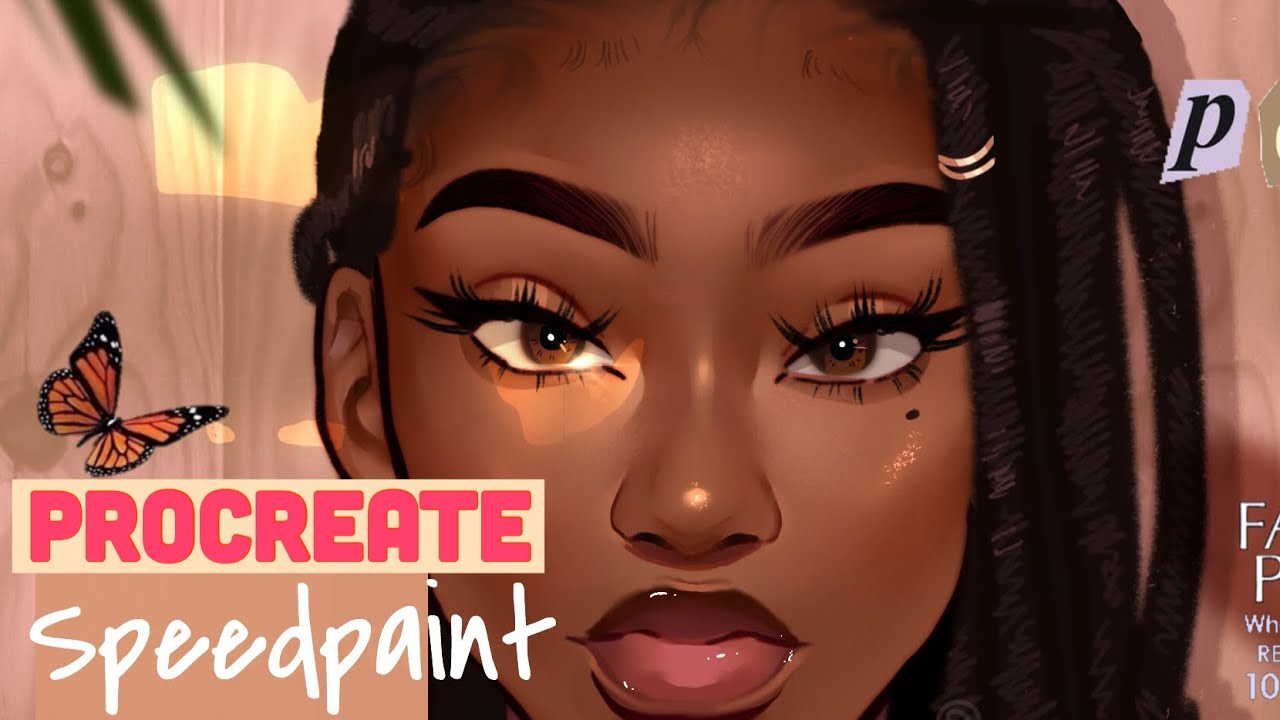PROCREATE SPEEDPAINT: VOGUE CHALLENGE - YouTube