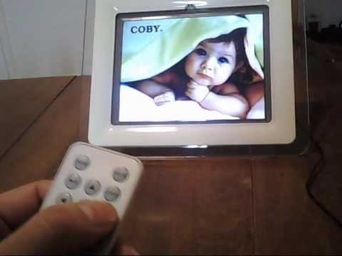 Coby DP842-128 8.4-Inch Acrylic Digital Photo Frame with MP3 Player ...