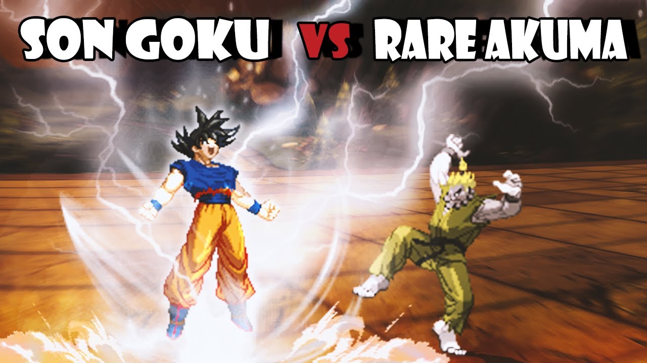 Son Goku vs Rare Akuma. Dragon Ball Super vs Street Fighter MUGEN ...
