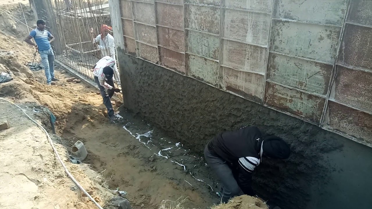 RCC wall.. Basement... Cement Plaster manual - YouTube