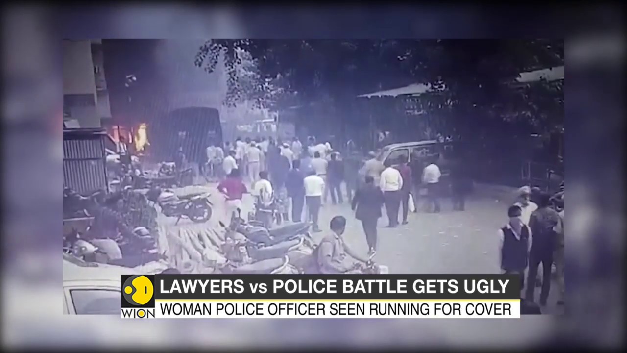 Lawyer Vs Police: Senior woman cop attacked - YouTube